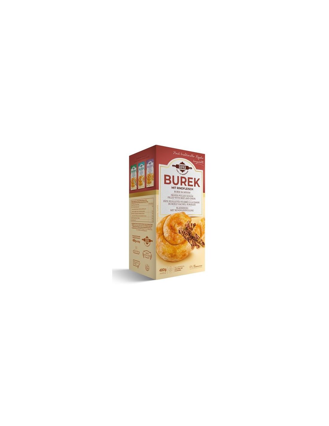 Burek de carne de res 560gr. "SOFKA" CONGELADO